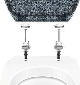 Toaletní sedadlo OTTANA GRANIT - Duroplast, volně padající, WENKO