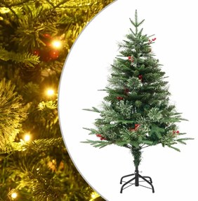 Vánoční stromek s LED diodami a šiškami zelený 150 cm PVC a PE,  344288 HangarStore.cz