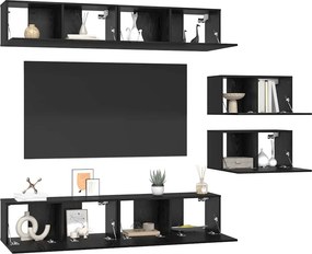 Sestava TV skříněk 6 ks Černý dub Kompozitní dřevo 3393475