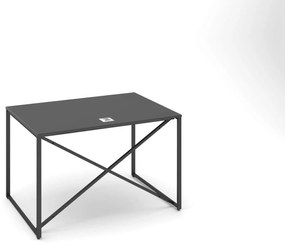 Psací stůl Lenza PROX 118/80 Dekor stolové desky: černý grafit, Barva podnože: černá