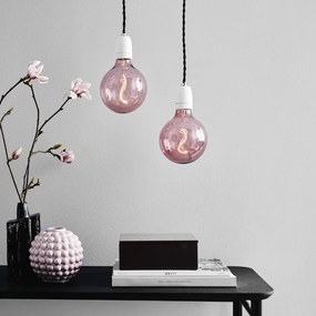 Růžová dekorativní žárovka Halo Design COLORS Soft light E27 4W