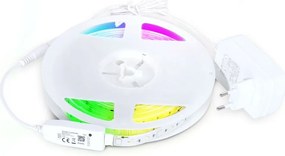 LED RGB Stmívatelný pásek LED/24W/230V 5m 3000-6000K Wi-Fi Tuya