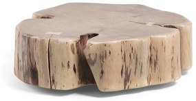 Kulatý konferenční stolek z masivu akácie v přírodní barvě 60x65 cm Essi – Kave Home