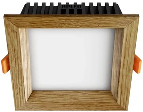APLED - LED Podhledové SQUARE WOODLINE LED/6W/230V 3000K 12x12 cm dub masiv