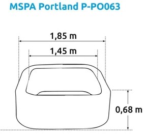 Vířivka MSPA Portland P-PO063 Marimex 11400274