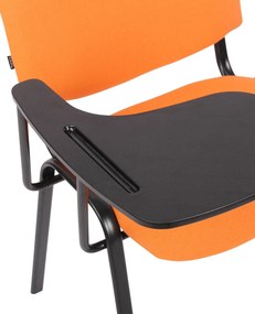 Židle Ken s skládací stůl látka – oranžová