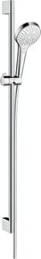 Hansgrohe Croma Select S, sprchová sada Multi EcoSmart 9 l/min se sprchovou tyčí 90 cm, bílá/chromová, HAN-26571400