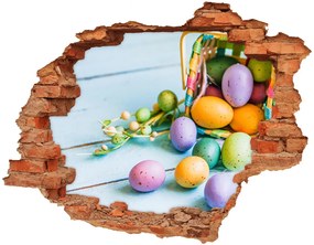 Wallmuralia Samolepící nálepka na zeď Velikonoční vajíčka 90x70 cm