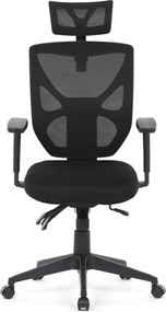 Ergonomická kancelářská židle EVRON - černá síťovina