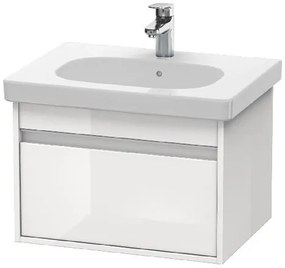 Duravit Ketho - Umyvadlová skříňka 41x60x46 cm, 1 zásuvka, lesklá bílá KT667002222