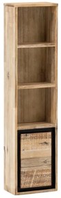 furniture-nabytek.cz - Masivní závěsná polička Jolano z akáciového dřeva, lakovaná, přírodní barva – 25×15×100 cm