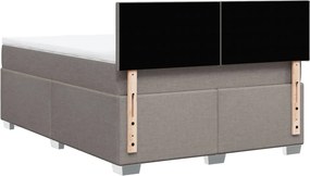 Box spring postel s matrací taupe 140x200 cm textil 3285908