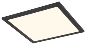 Černé LED stropní svítidlo 29.5x29.5 cm Beta – Trio