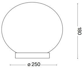 Ideal Lux - LED Stolní lampa CANDY 1xG9/3W/230V pr. 25 cm bílá
