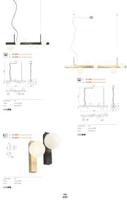 Redo 01-2374 - Lustr na lanku GOJI 6xG9/28W/230V zlatá