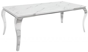 Noble Home Stříbrný jídelní stůl Modern Barock 180 cm