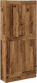 Skříň old wood 82,5 x 30,5 x 185 cm kompozitní dřevo 3318716