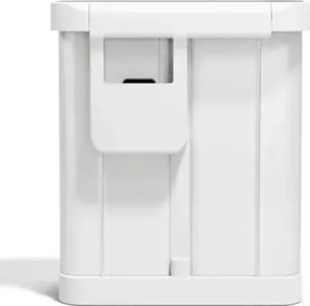 Simplehuman 58 l (34/24) bílá ocel / Pedálový odpadkový koš na tříděný