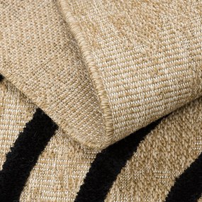 Dywany Łuszczów, Kusový koberec Spark 0688 beige/black, 160x220, béžová, chodba / předsíň