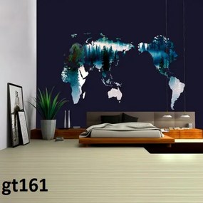 Tapisérie na zeď s motivem - Mapa světa Rozměr: 150x100 cm, Varianta: gt161