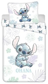 Jerry Fabrics Povlečení Lilo a Stitch Ohana White 140x200, 70x90 cm