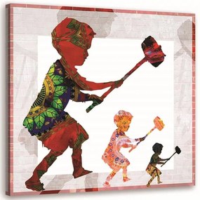 Gario Obraz na plátně Banksy chlapec s kladivem Rozměry: 30 x 30 cm