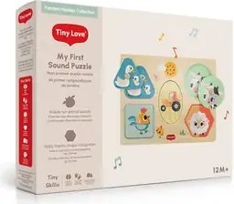 Tiny Love Puzzle se zvuky dřevěné Farmers Funday / od 12 měsíců