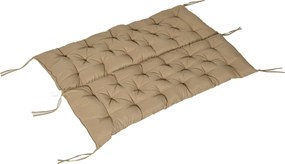 Outsunny Polstr na Lavici pro 3 Osoby 150x98x8 cm, Polstr s Popruhy, Sedací Polstr, Venkovní/Indoor Sedací Polstr, Polstrovaní pro Zahradní Nábytek, …