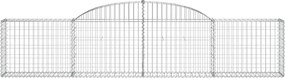Klenuté gabionové koše 5 ks 300x30x60/80 cm pozinkované železo 3146488