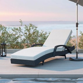 Zahradní relaxační lehátko Avenberg VARADERO černá/šedá II. jakost