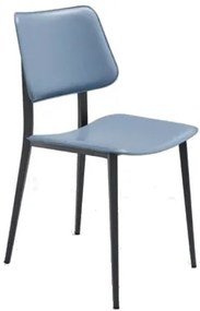 MIDJ - Židle JOE, kůže/koženka, kovová podnož