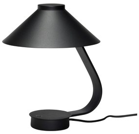 Hübsch Stmívatelná stolní LED lampa Muri Black, černá barva, kov