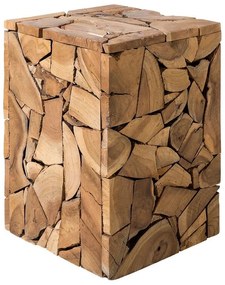 Rustikální dřevěný stolek NELSON Beliani