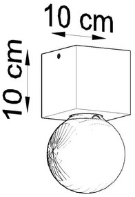 Sollux SL.0675 - Stropní svítidlo ABEL 1xE27/60W/230V dřevo