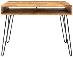 Noble Home Psací stůl Sorpus, 100 cm, mango, přírodní