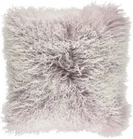 Natures Collection designové kožešinové polštáře Tibetan Sheepskin Snow Collection (60 x 60 cm)