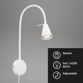 Briloner 2082-016 - LED Nástěnná lampa COMFORT LIGHT 1xGU10/5W/230V bílá