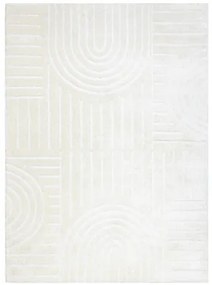Moderní koberec MODE 8586 geometrická krémová velikost 140x190 cm | krásné koberce cz