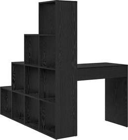Rohový psací stůl s policí Černý dub 101,5 x 149,5 x 149,5 cm 3337242