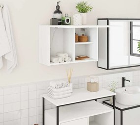 vidaXL Koupelnová nástěnná skříňka 60 x 25 x 40 cm kompozit [860070] Barva: Bílá