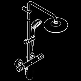 GROHE 27922001 - Sprchový systém TEMPESTA COSMOPOLITAN 210 lesklý chrom