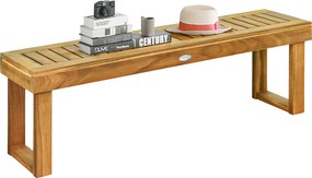 Costway Lavice zahradní nábytek z masivu dřevěná nosnost do 360 kg teak