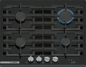 Bosch PRP6A6H40 Series 8 černá / Plynová varná deska / 60 cm / 4 hořák