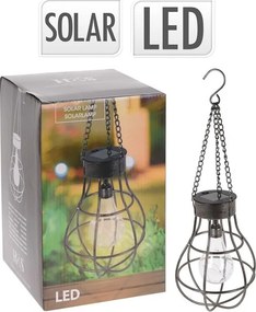 Závěsná retro solární lampa 27 cm