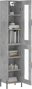 Skříň highboard betonově šedá 34,5x34x180 cm kompozitní dřevo 3199437