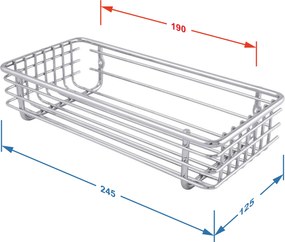 AWD Drátěná polička do koupelny
