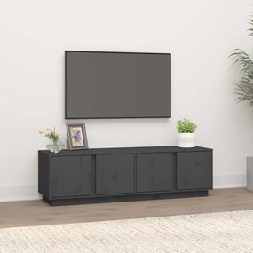 814461 vidaXL TV skříňka šedá 140 x 40 x 40 cm masivní borové dřevo