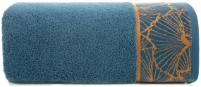 Ručník 50x90 Musa 3 navy blue ginkgo leaves 500g/2 froté Limitovaná kolekce Eurofirany