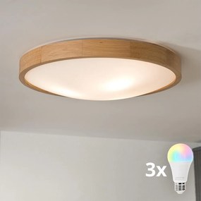 Brilagi-LED RGBW Stmív. strop. sv. CARVALHO SLIM 3xE27/9W/230V Wi-Fi dub pr. 47