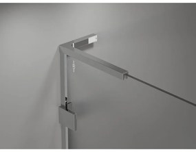 Mexen, Mexen Lunar L sprchová stěna pravá 90 x 200 cm, průhledná 8 mm, chrom - 830L-090-000-01-00-P